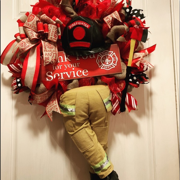 Other | Firefighter Wreath | Poshmark